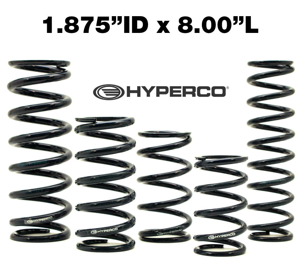 Hypercoil 1.875" ID x 8.00" L Spring (Select Rate) – Hygear Suspension
